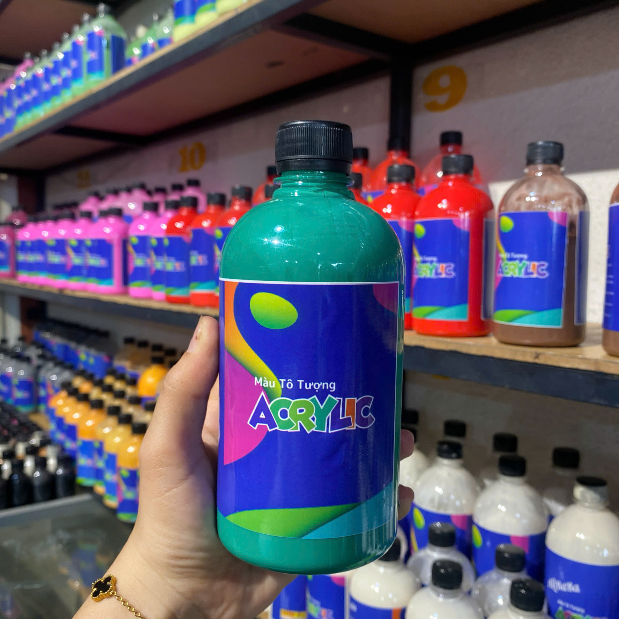 Màu Acrylic 500ml - Màu Xanh Đậm – Paint Shop